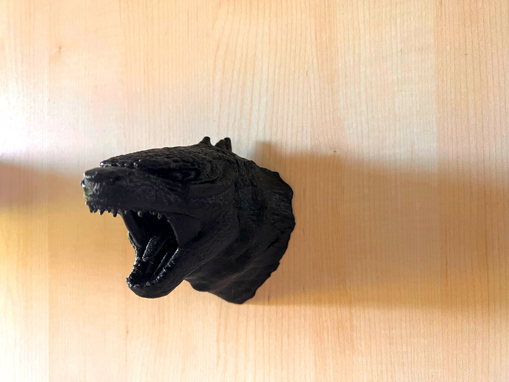 Godzilla Figurine Wall Mounted Headphone Holder or Sculpture - Etsy