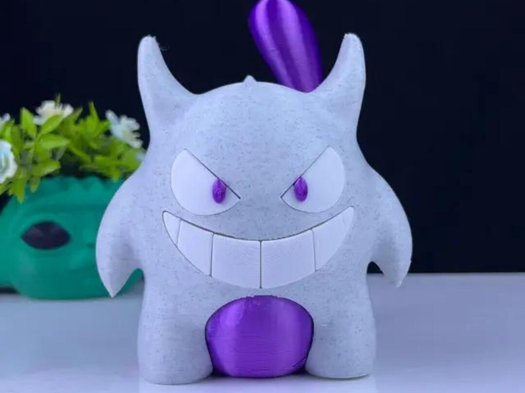 Pokemon Figurine Gengar Mewtwo - Ghost Psychic Mashup Desk Decor Gift ...
