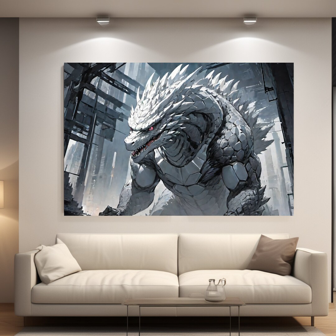 Godzilla Movie Print / Godzilla Wall Art / Godzilla Decor / Godzilla ...