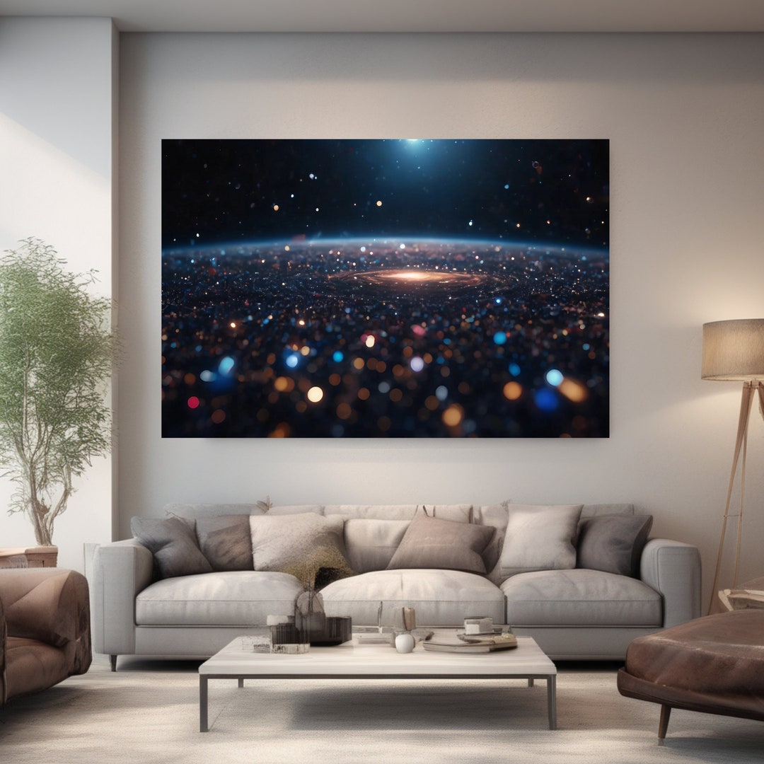 Galaxy Canvas / Space Print / Universe Image / Astronomy Canvas / Milky ...