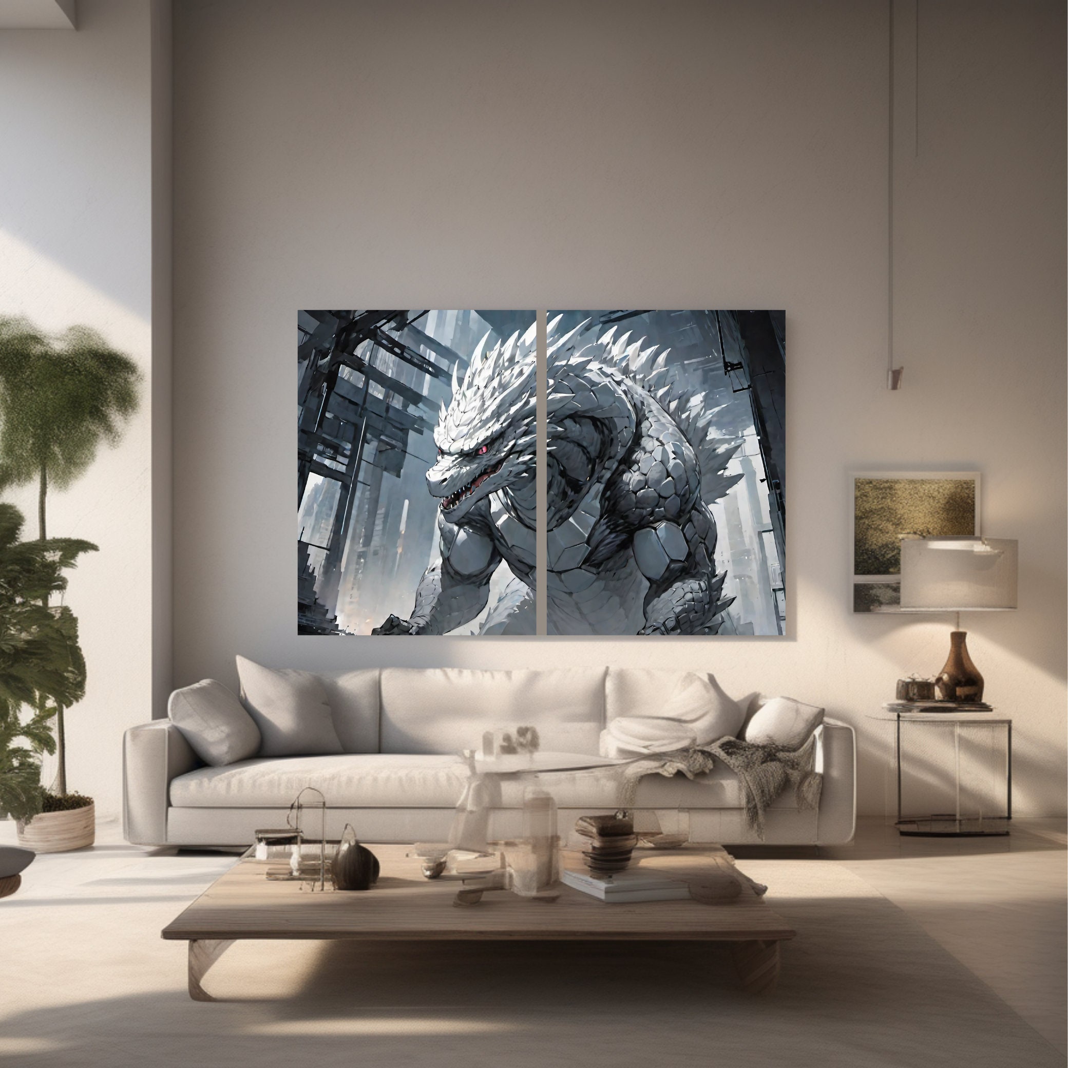 Godzilla Movie Print / Godzilla Wall Art / Godzilla Decor / Godzilla ...