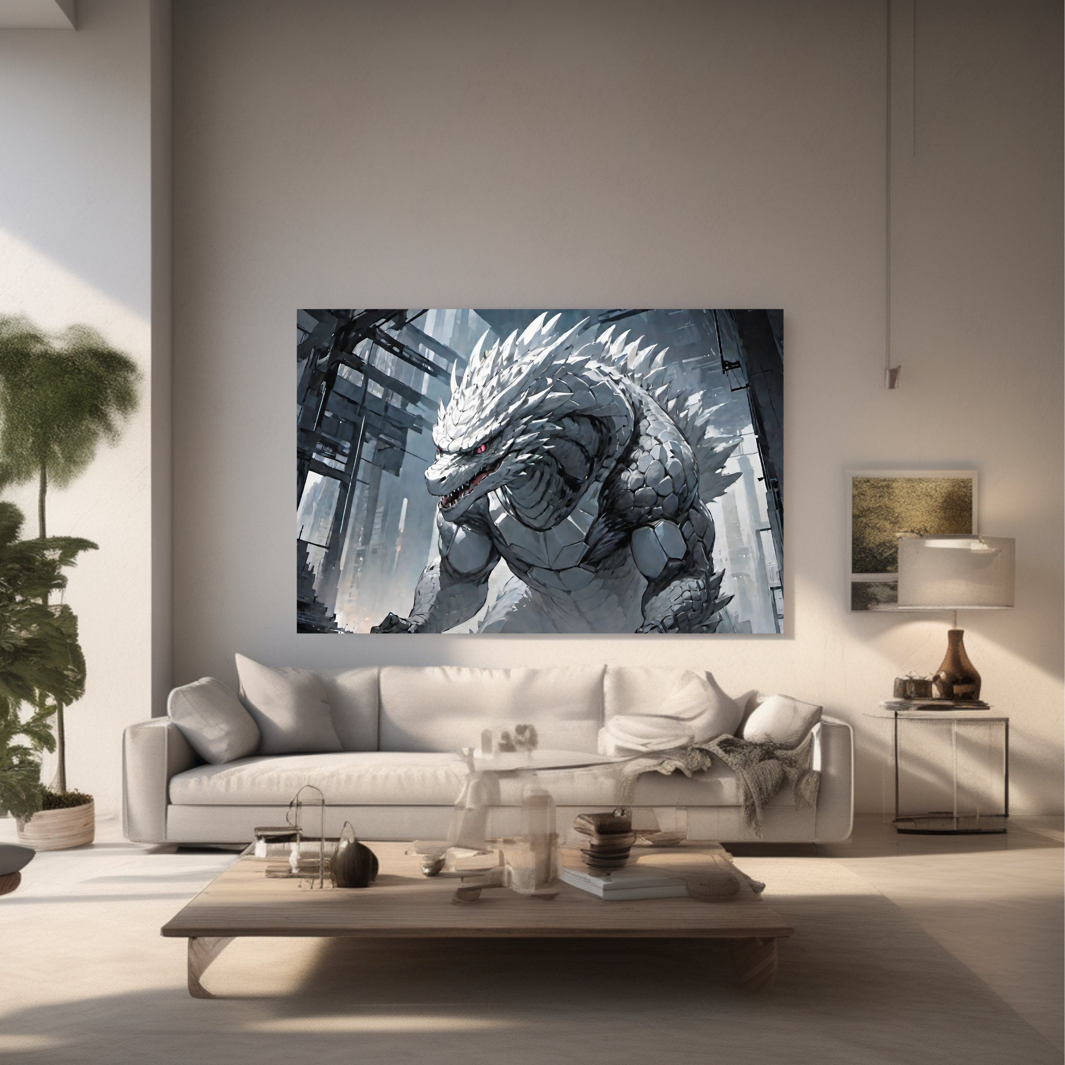 Godzilla Movie Print / Godzilla Wall Art / Godzilla Decor / Godzilla ...