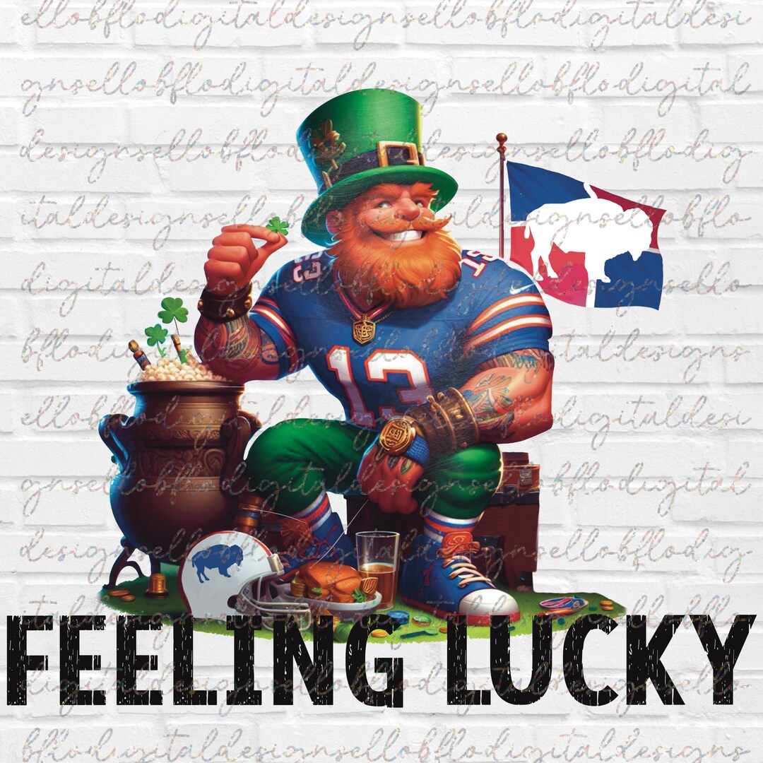 Feeling Lucky St Patricks Day Png Buffalo St Patricks Day Shirt Design ...
