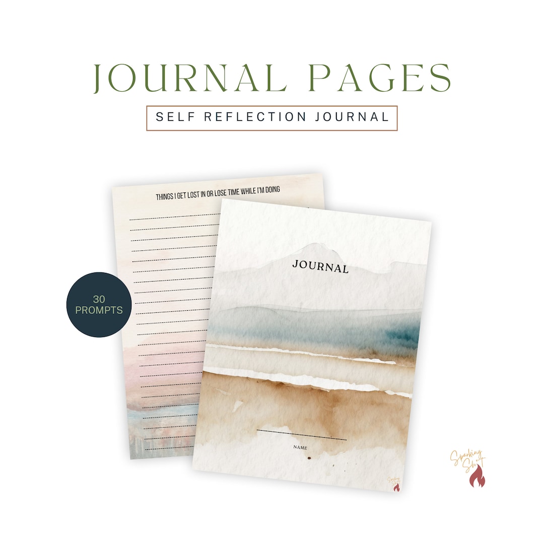 30 Day Nature Inspired Self Reflection Journal With Prompts *instant ...