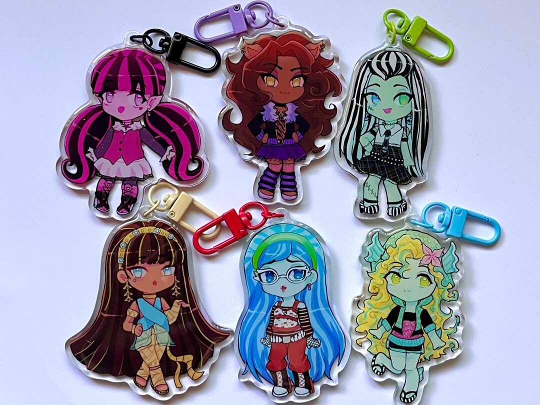 Monster Girl Epoxy Acrylic Keychains | up to 6 Different Designs ...