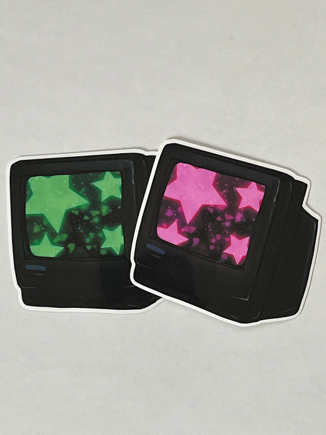 Aesthetic Retro Star TV Sticker | Vinyl | Waterproof | Cute Kawaii for ...