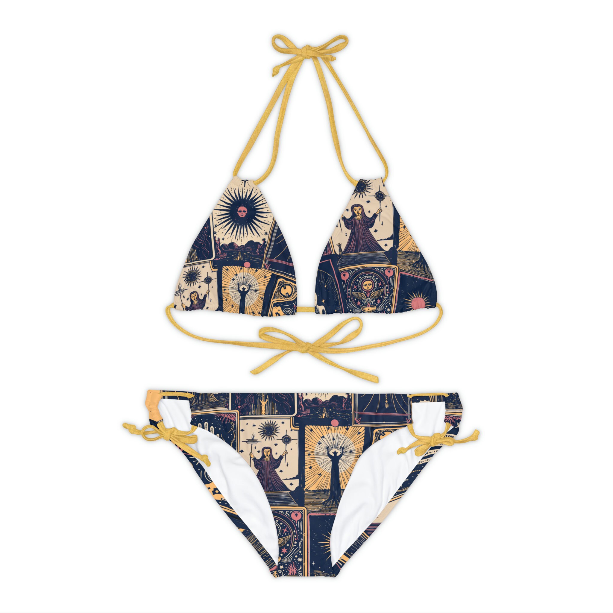 Tarot String Bikini alternative Swimsuit Witch Bathing Suit Summer Goth ...