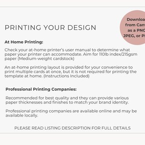 Event Caterer Modern Contact Card, Marketing Material for Private Chef ...