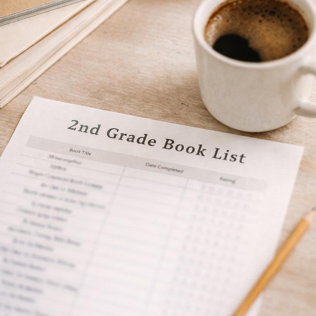 2nd Grade Classic Book List Printable | Homeschool Reading Log (PDF) - Etsy