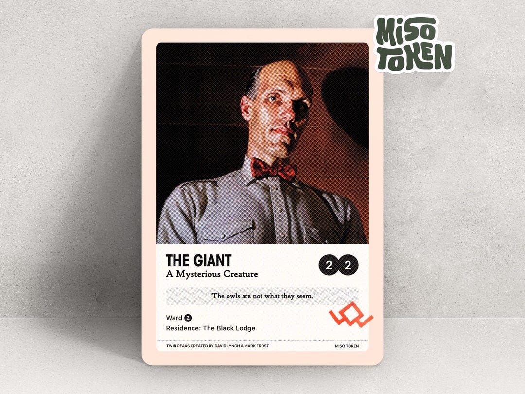 The Giant From Twin Peaks Mysterious Creature Token for MTG Magic - Etsy