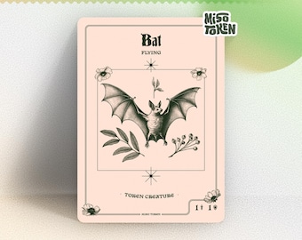 Bat Token - Custom MTG Magic the Gathering Fantasy Board Game Card ...