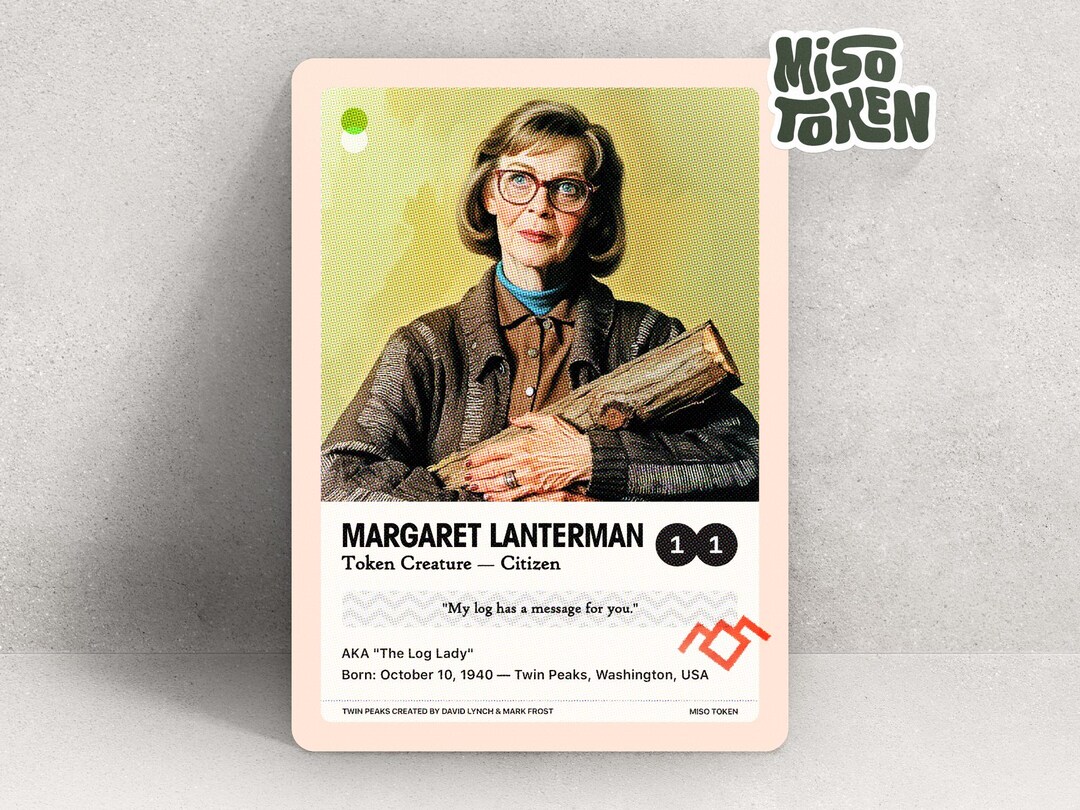 Log Lady From Twin Peaks Citizen Token for MTG Magic the Gathering - Etsy