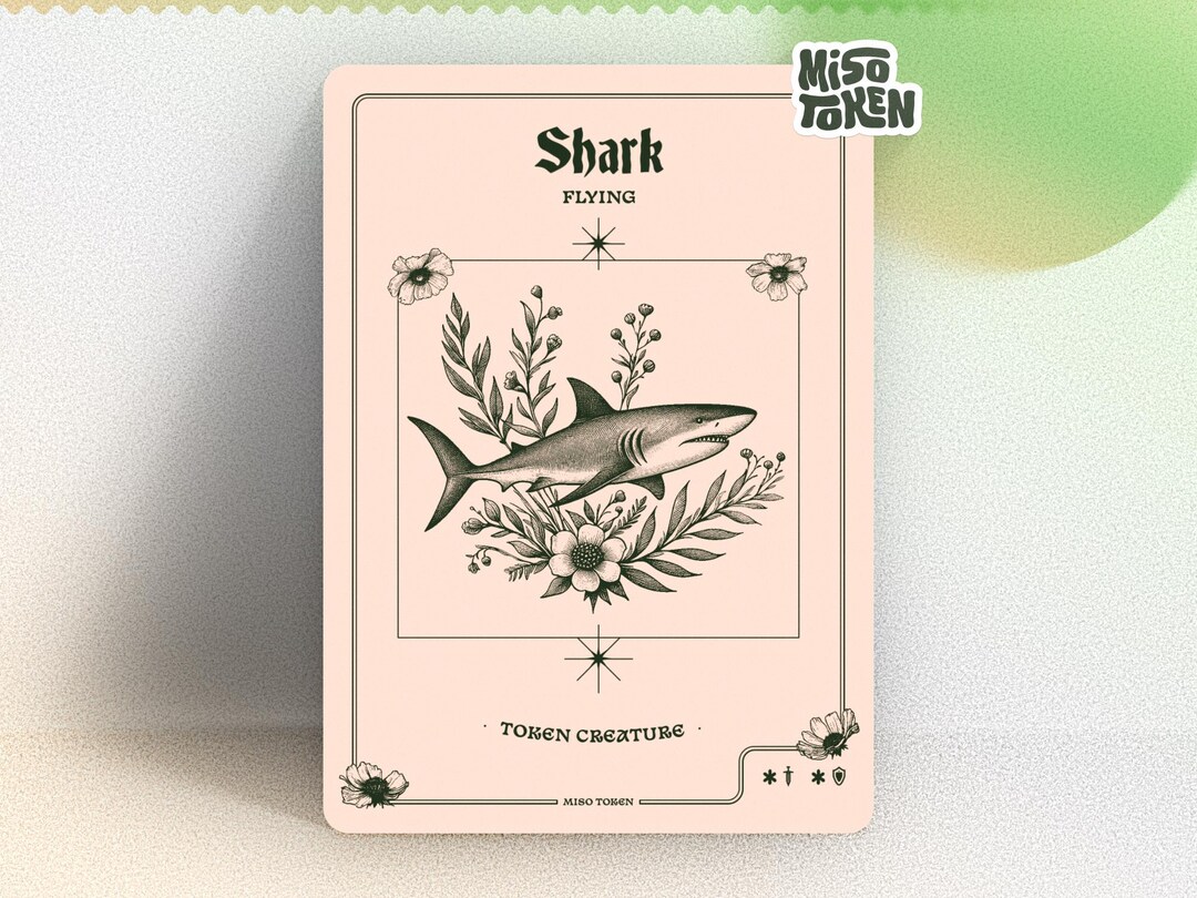 Shark With Flying Token for Shark Typhoon MTG Magic - Etsy