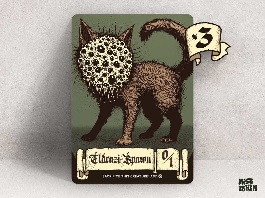 Eldrazi Spawn Token 3 for MTG Magic the Gathering FRK1 - Etsy