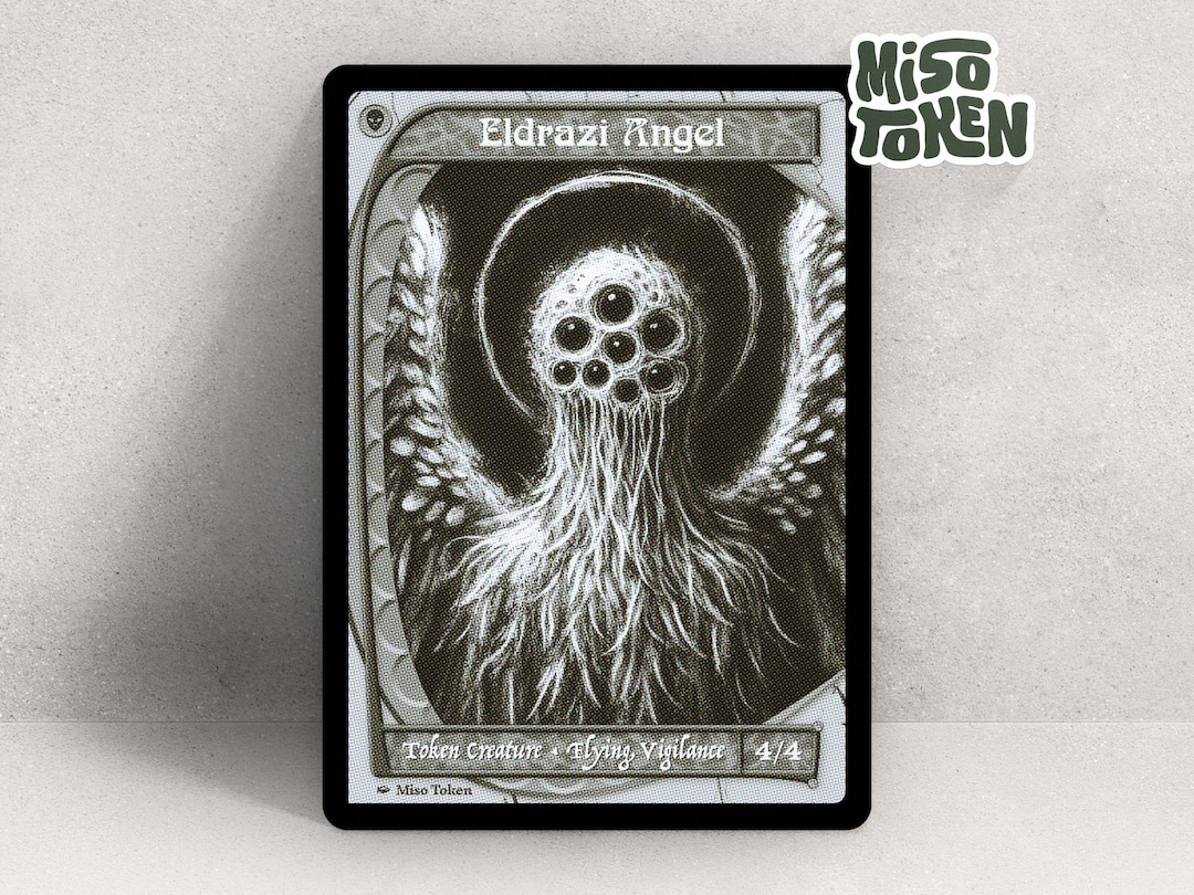 4/4 Eldrazi Angel With Flying and Vigilance Token for MTG Magic the ...