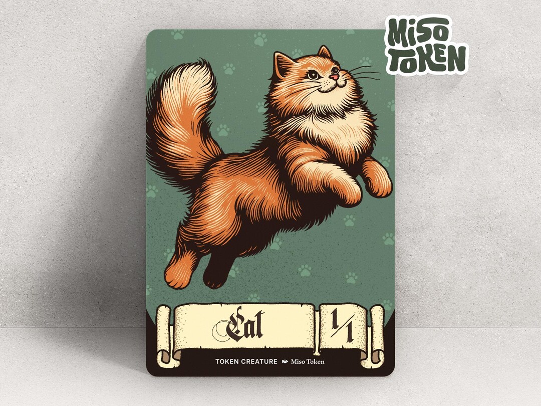 1/1 Cat Token for Rin and Seri MTG Magic the Gathering - Etsy