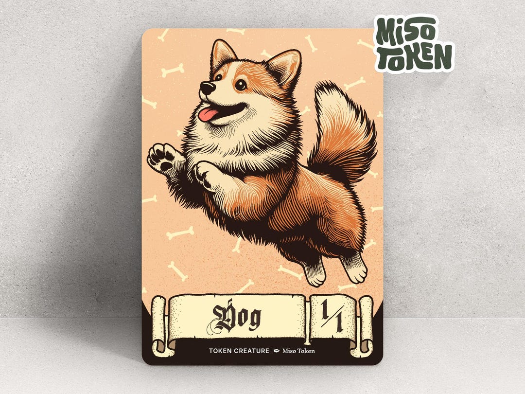 1/1 Dog Token for Rin and Seri MTG Magic the Gathering - Etsy