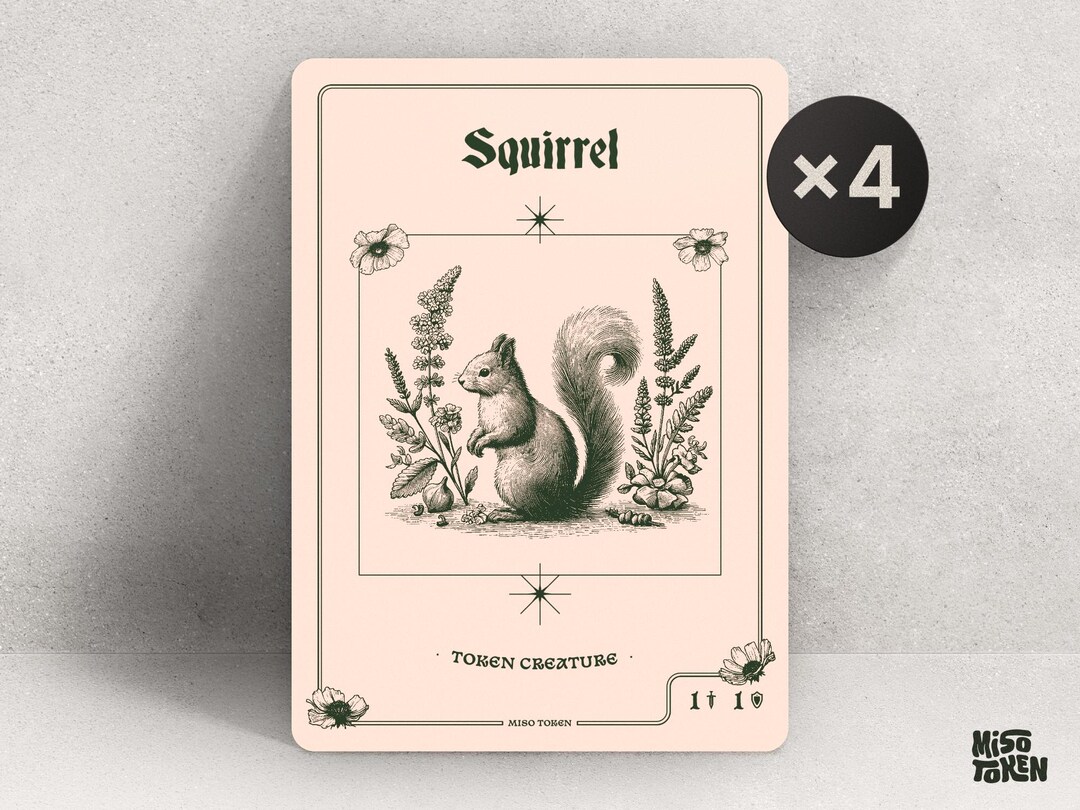 1/1 Squirrel Token 4 for MTG Magic the Gathering PLP6 - Etsy