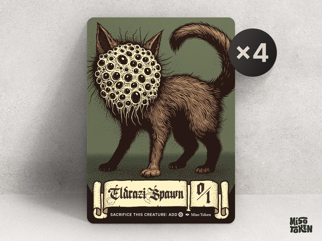Eldrazi Spawn Token 4 for MTG Magic the Gathering FRK1 - Etsy