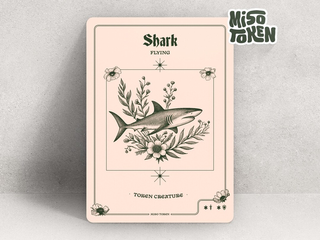 Shark With Flying Token for Shark Typhoon MTG Magic the Gathering - Etsy