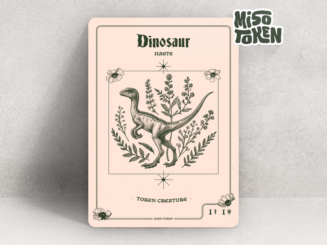 1/1 Dinosaur With Haste Token for MTG Magic the Gathering - Etsy