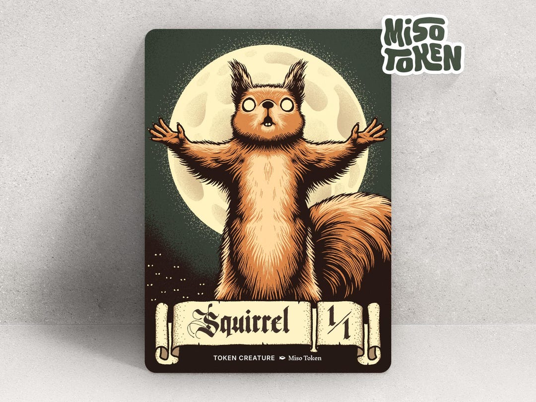 Squirrel Token for MTG Magic the Gathering - Etsy