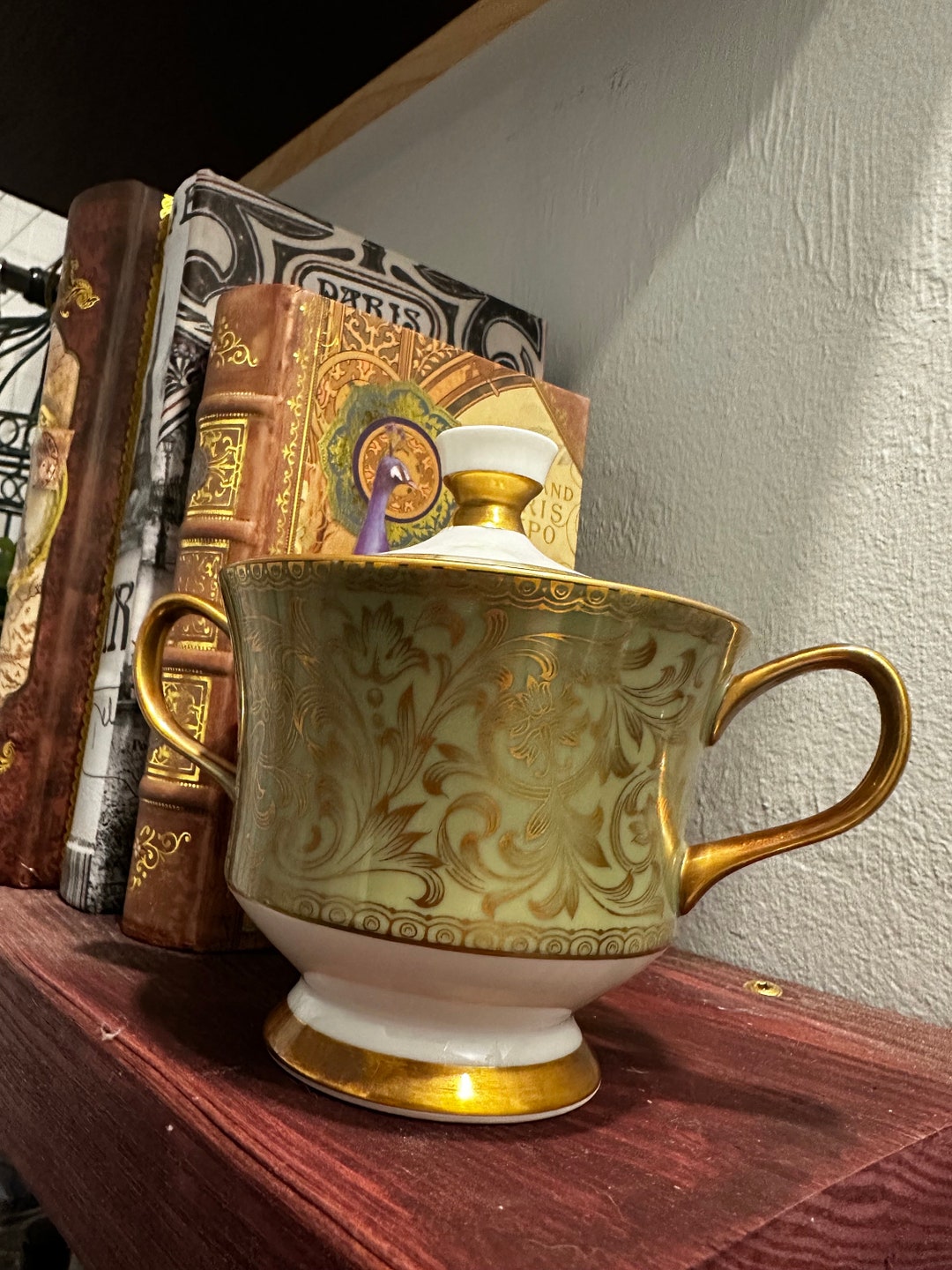 MAKE A CANDLE Beautiful Vintage Sanyo China of Japan Versailles Pattern ...
