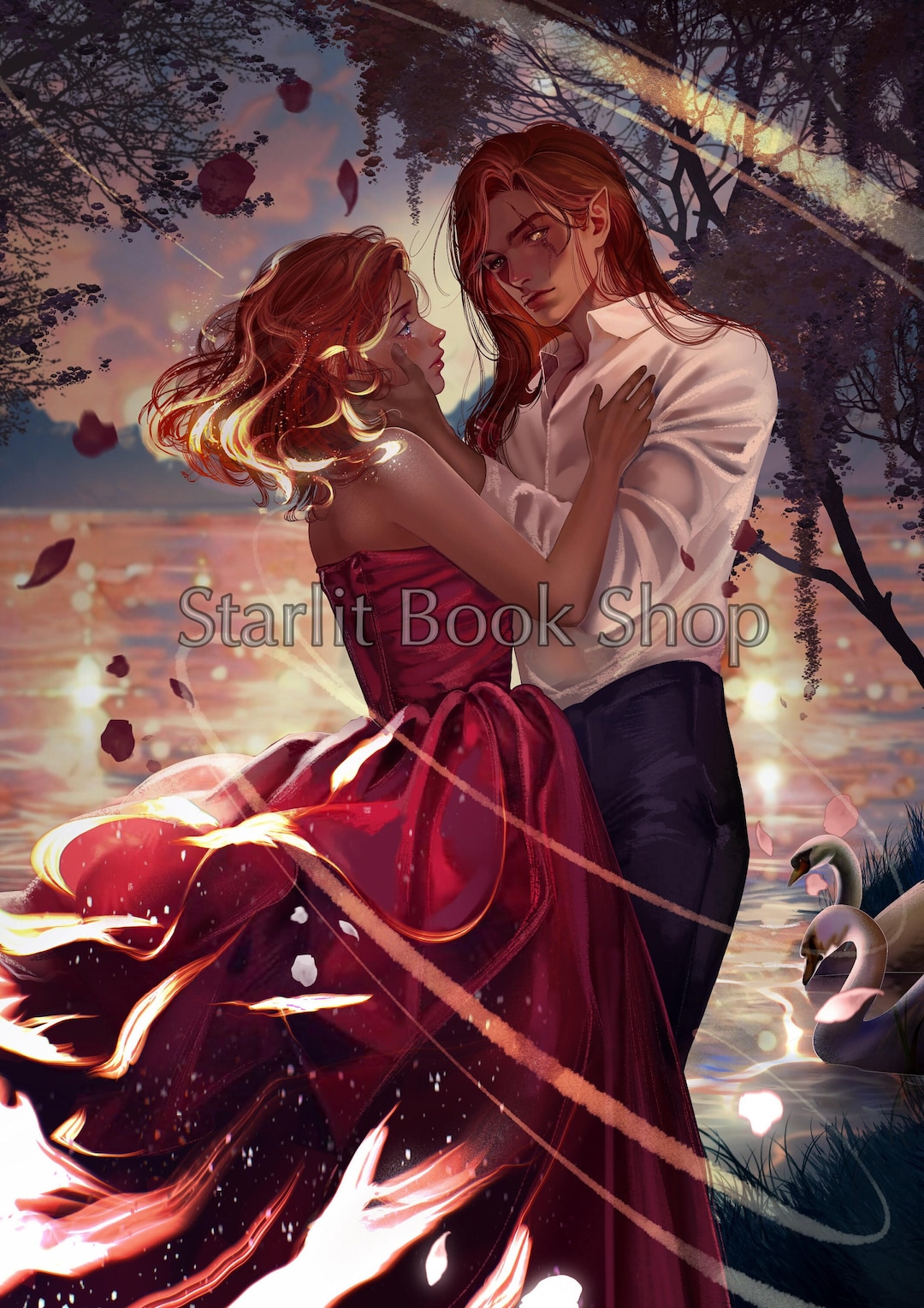 Officially Licensed Vassa X Lucien 5x7 Print - ACOTAR by Sarah J. Maas ...