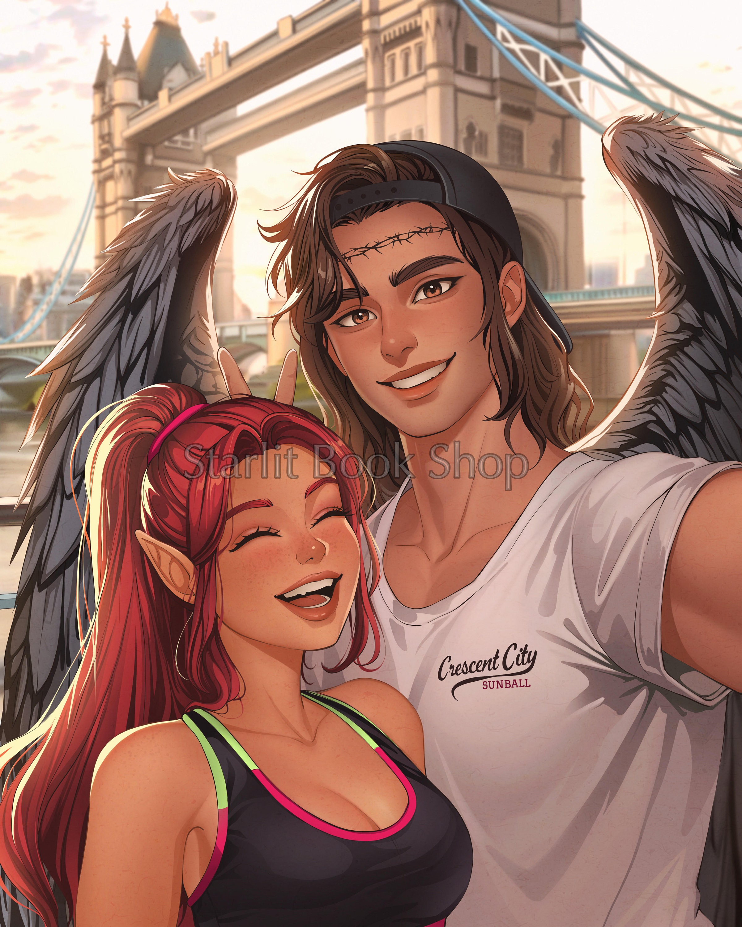 Bryce X Hunt 5x7 Print Crescent City by Sarah J. Maas - Etsy