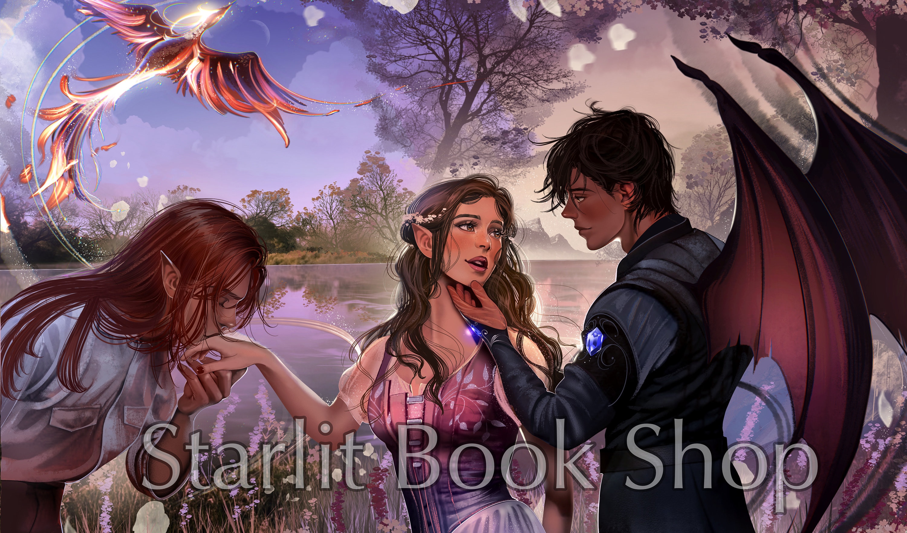 Officially Licensed Elain X Azriel 5x7 Print ACOTAR by Sarah J. Maas - Etsy