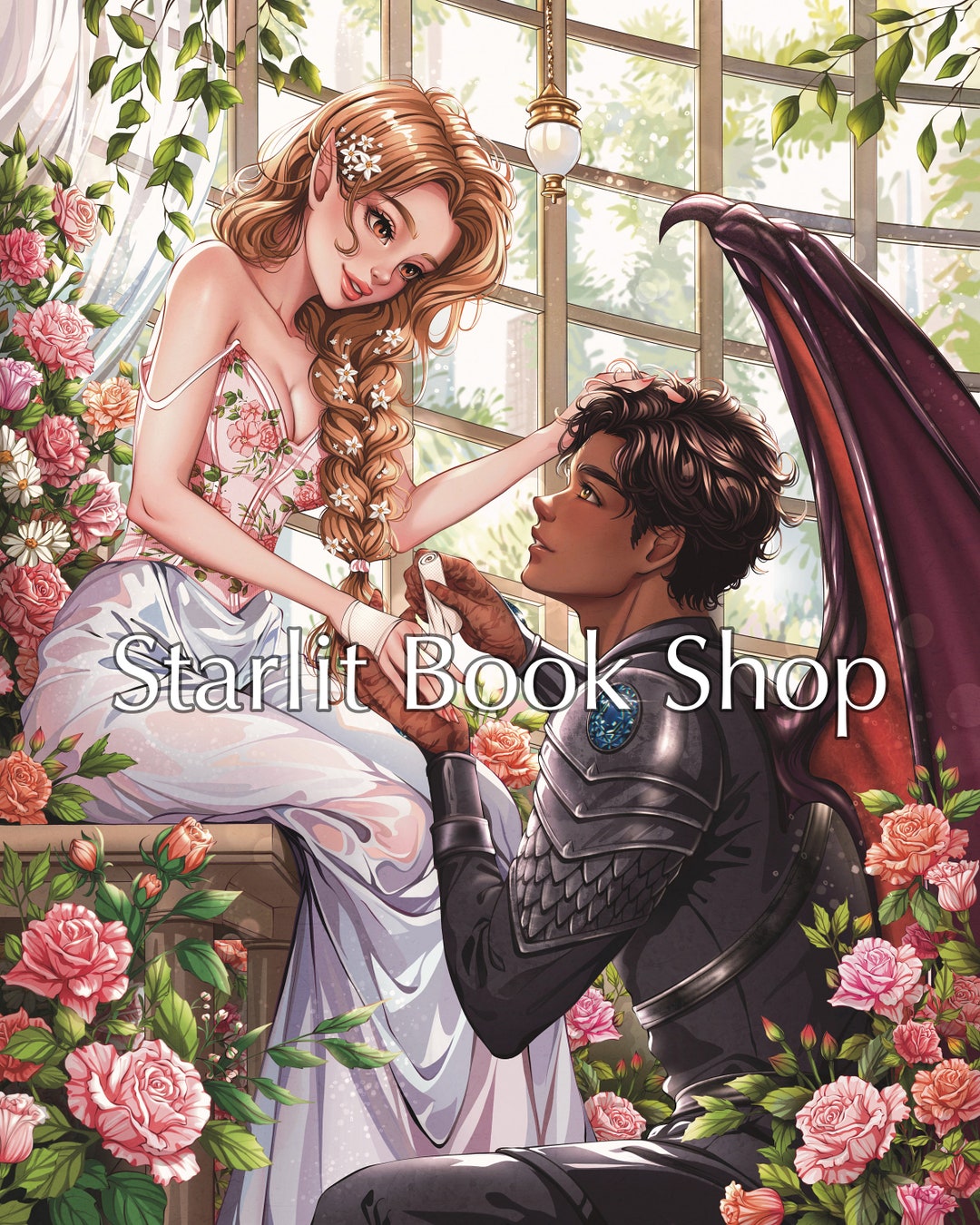 Officially Licensed Elain X Azriel 5x7 Print - ACOTAR by Sarah J. Maas - Etsy
