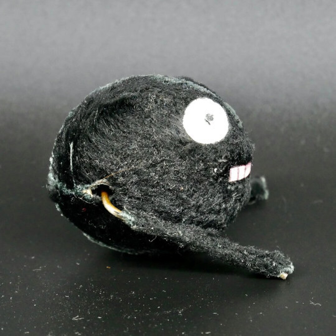 Vintage Wind-up Mechanical Toy Spider Fuzzy Fur Working Condition Retro ...