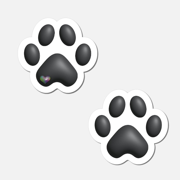 Cute Cat Paw Print Vinyl Stickers, Waterproof, Durable, Perfect for ...