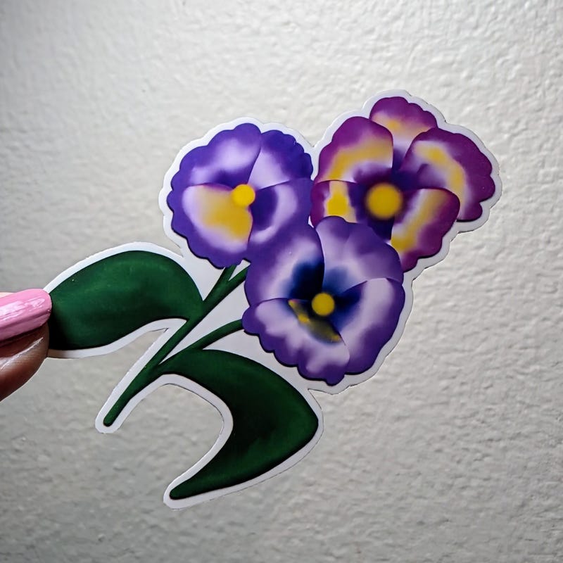 Pansy Decals - Etsy