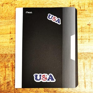 Patriotic Usa American Flag Pattern Stickers Red, White, and Blue ...