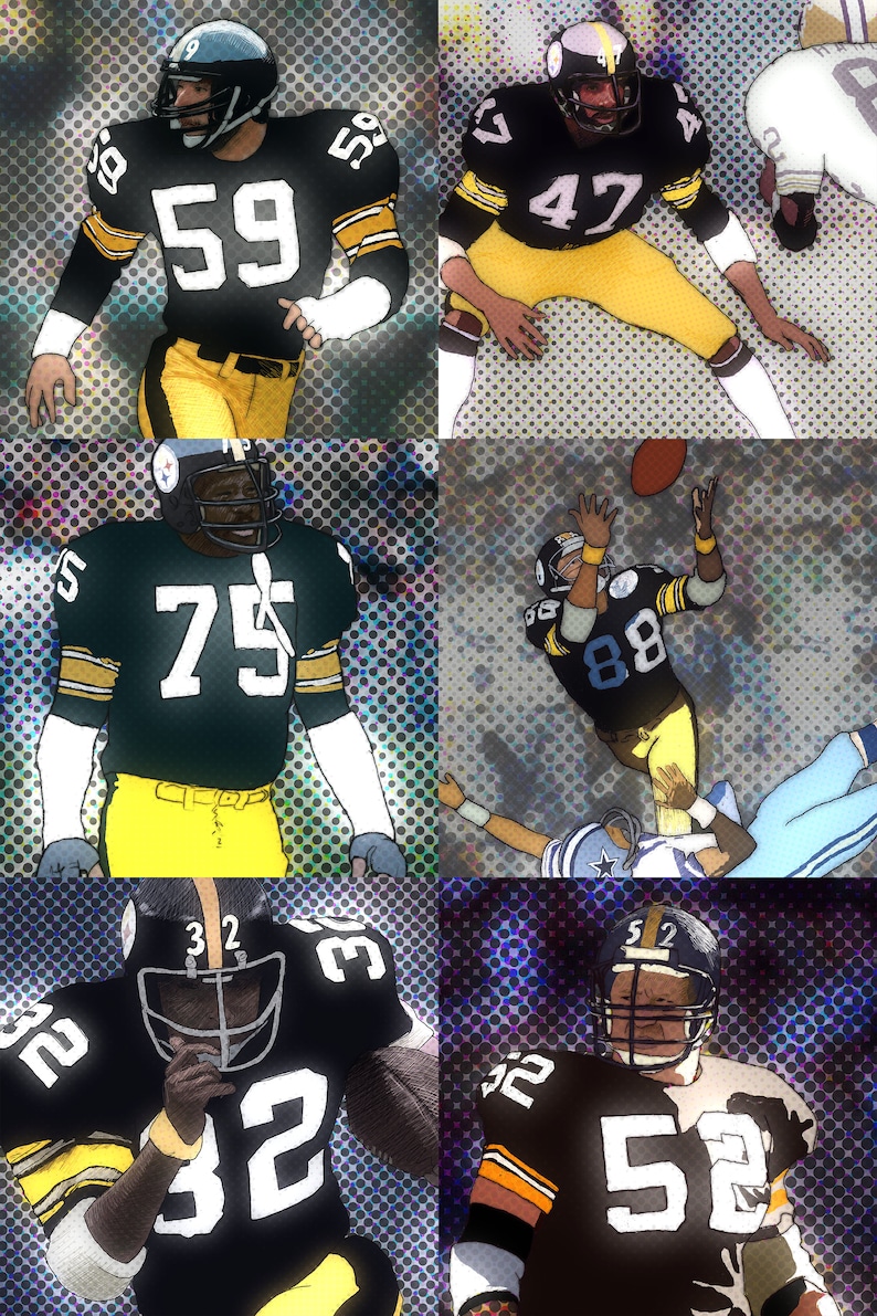 Pittsburgh Steelers 70s Wall Art Poster - Etsy