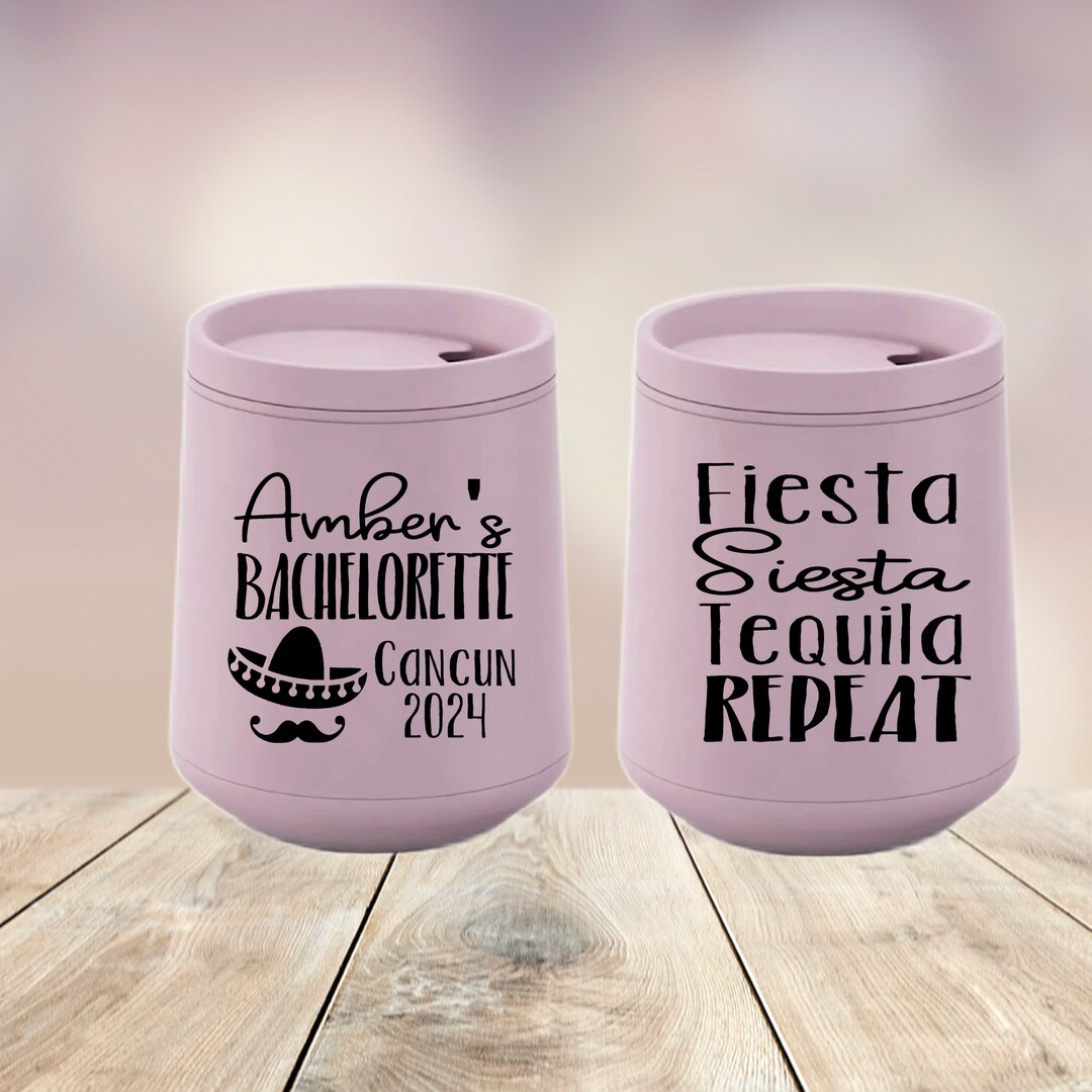 Personalized Fiesta Siesta Tequila Repeat Wine Tumbler, Final Fiesta ...