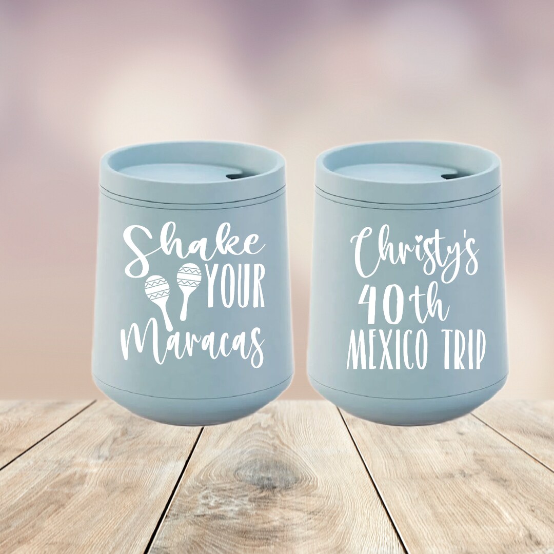 Personalized Shake Your Maracas Wine Tumbler, Final Fiesta Bach Party ...