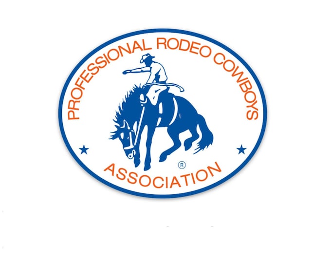 PRCA Pro Rodeo Oval Sticker/decal - Etsy