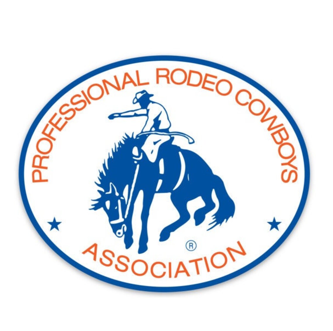 PRCA Pro Rodeo Oval Sticker/decal - Etsy