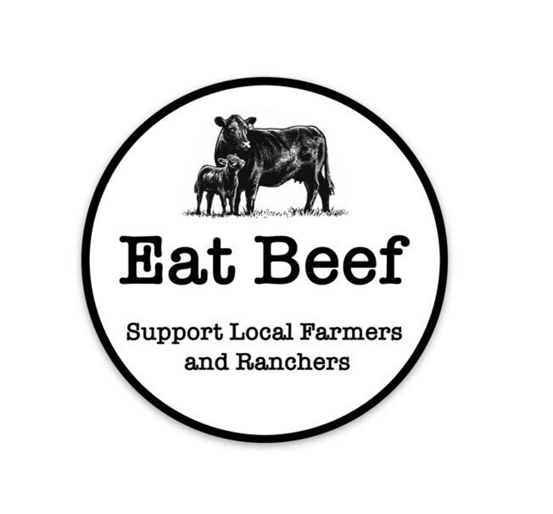 Eat Beef / Support Local Ranchers Sticker - Etsy