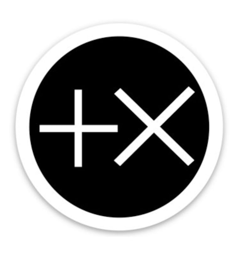 Positive Times X Sticker/decal - Etsy