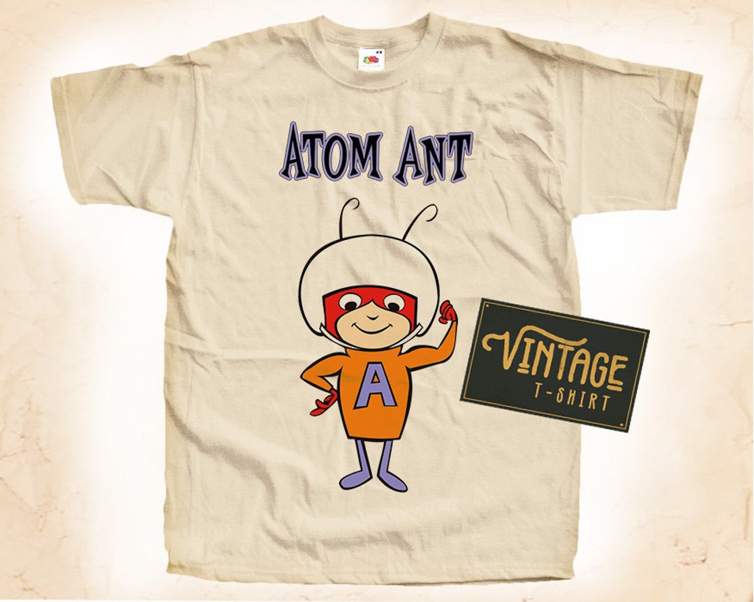 The Atom Ant Show V1 Tshirt Vintage Natural Color Men's Tshirt DTG ...