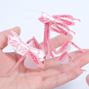 Orchid Mantis Hymenopus Coronatus HANDMADE INSECTS DIY Miniature ...