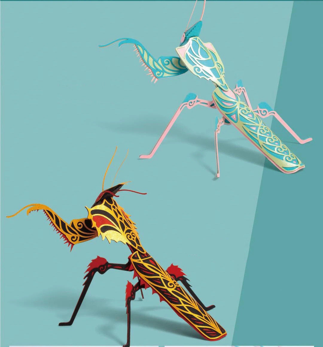 Devil's Flower Mantis DIY Miniature Building Set: 3D Model Puzzle - Etsy