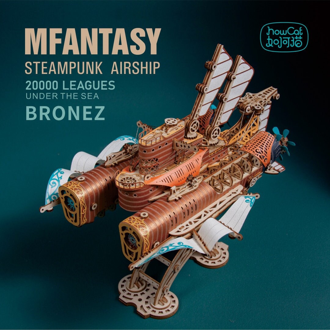 Steampunk Airship Model: Twenty Thousand Leagues Under the Sea 3D ...