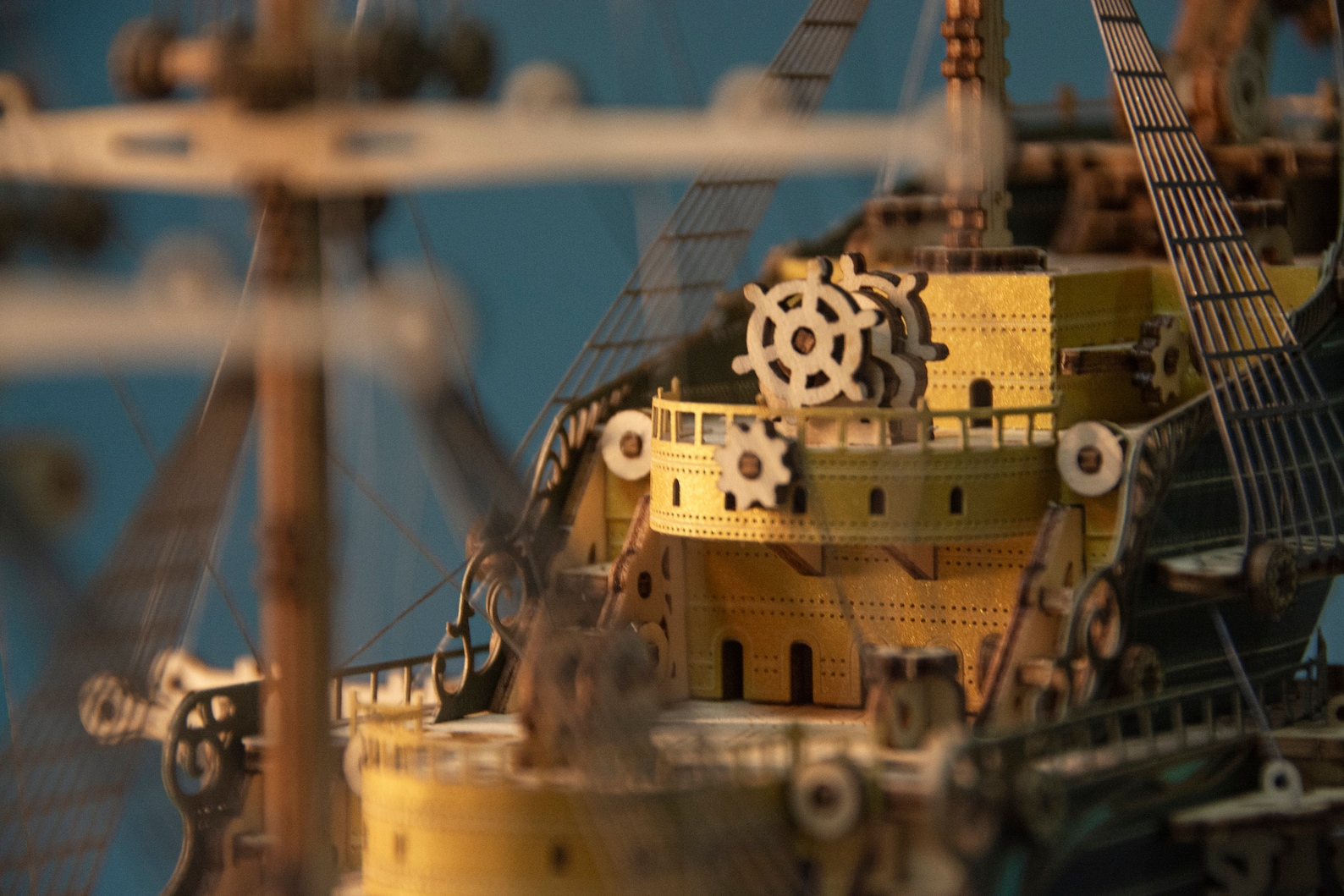 Future Pirate Ship Wooden 3D Model Puzzle CORSAIR Gehrman Sparrow's ...