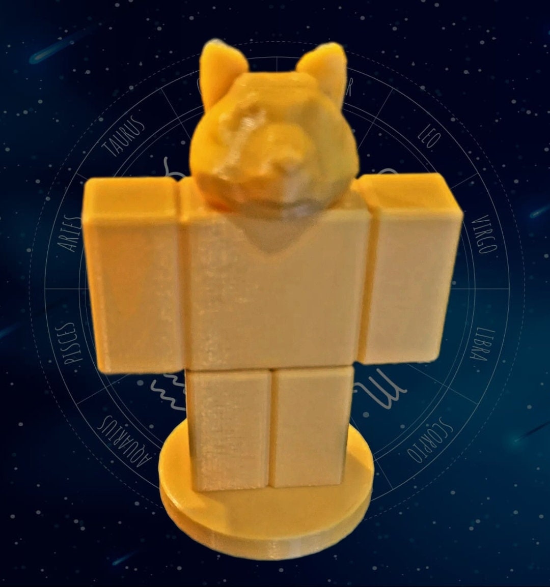 ROBLOX Gamer Doge Character Figurine 3D Print Model Bobblehead Color ...