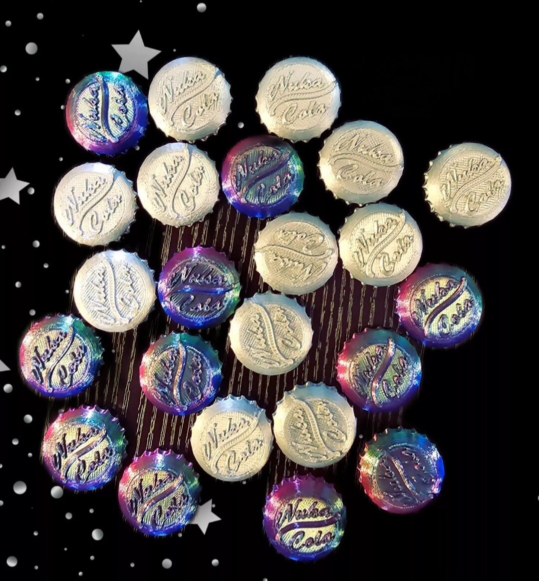 Nuka Cola Bottle Caps 3D Print Currency Fallout Money COSPLAY - Etsy