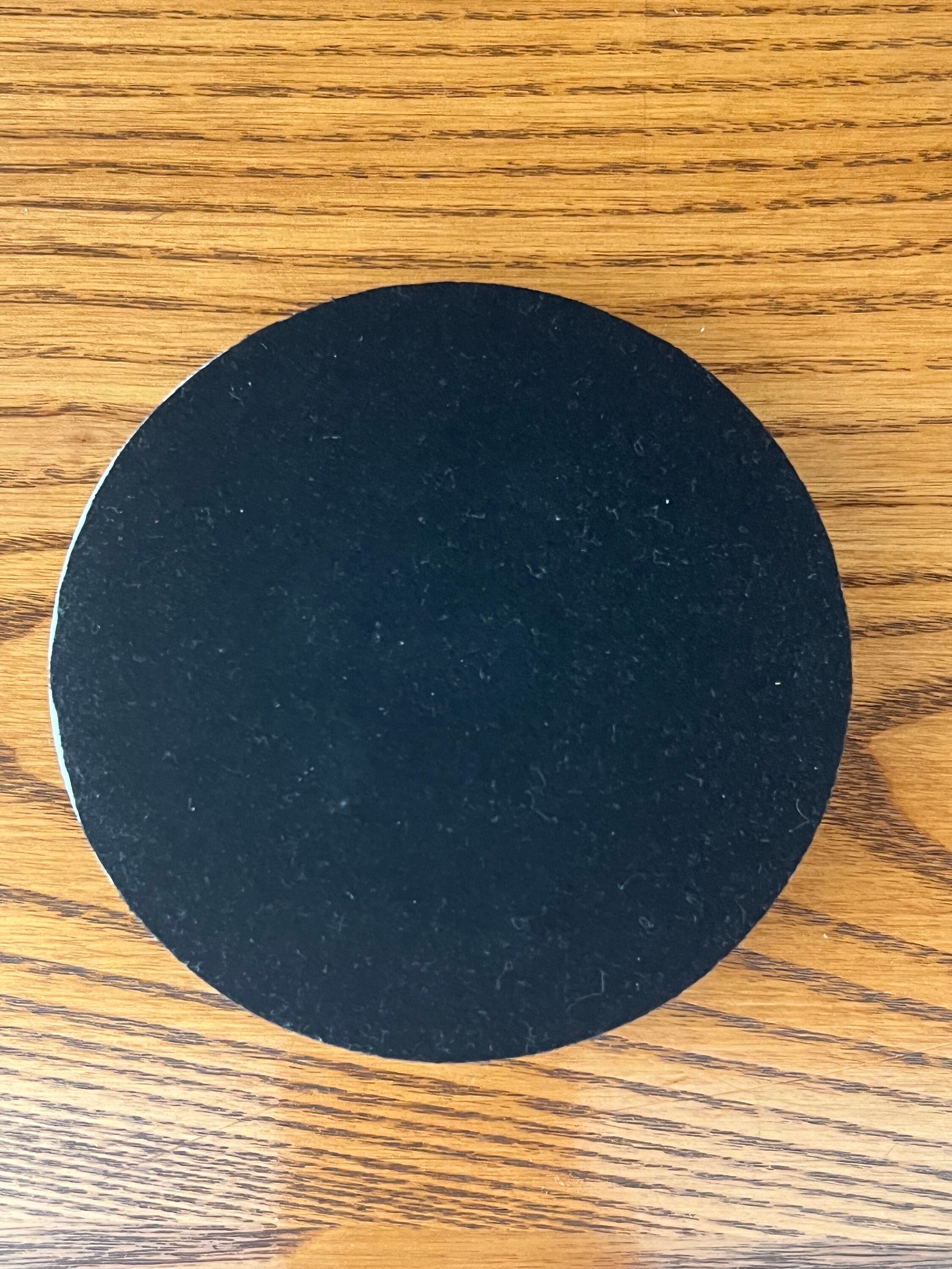 Black Circular Wooden Display Base With Felt Bottom 9.5cm Diameter ...